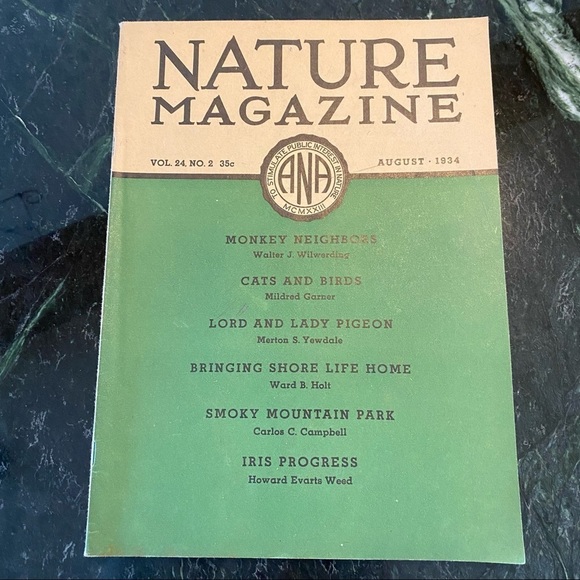Vintage | Other | Vintage Nature Magazine August 934 Vol 23 No 2 | Poshmark